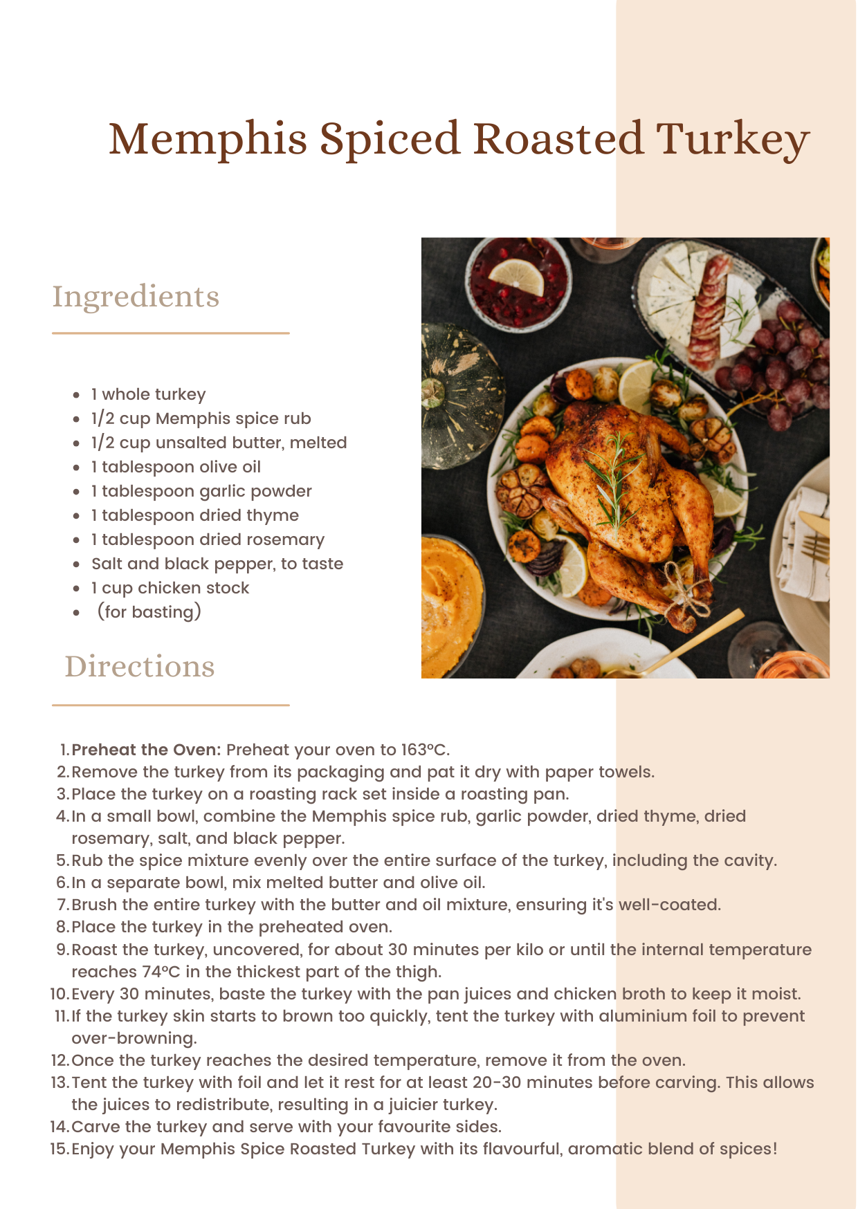 Memphis Spiced Roasted Turkey – BBQsAustralia